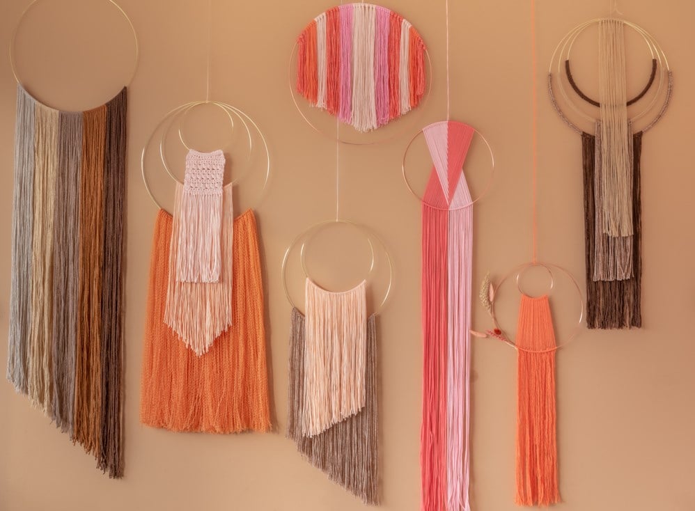 Macramé Pattern Yarn and Colors More Wall Hangings Pattern Bundle ...