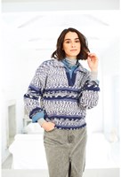 Stylecraft knitting pattern Easy Fair Isle Effect Sweater | Yarnplaza.com