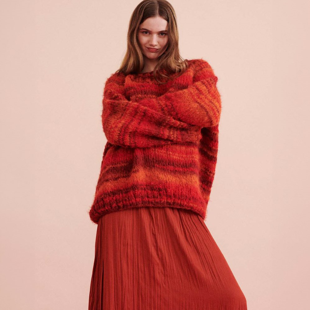 Katia WOW - Fluffy Color Trend 303 Orange - Strawberry Red - Pistache ...