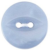 Milward Mother of Pearl Button White-Blue - Yarnplaza.com