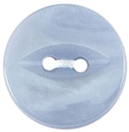 Milward Mother of Pearl Button White-Blue - Yarnplaza.com