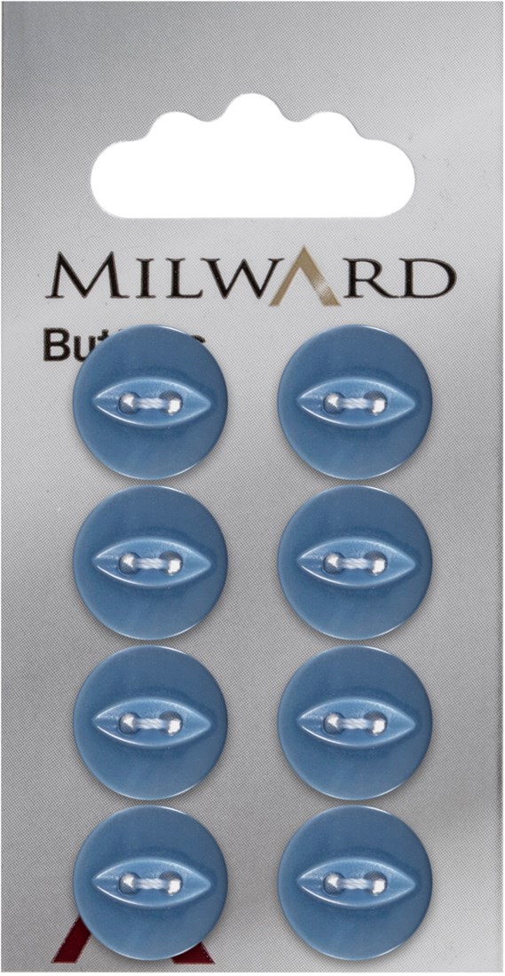 Milward Mother of Pearl Button Blue - Yarnplaza.com