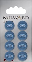 Milward Mother of Pearl Button Blue - Yarnplaza.com