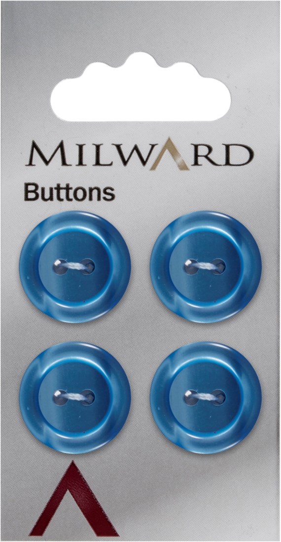 Milward Shiny Button Blue - Yarnplaza.com