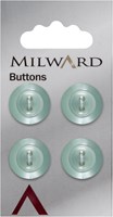 Milward Mother of Pearl Button Green 16mm (4 pieces) - Yarnplaza.com