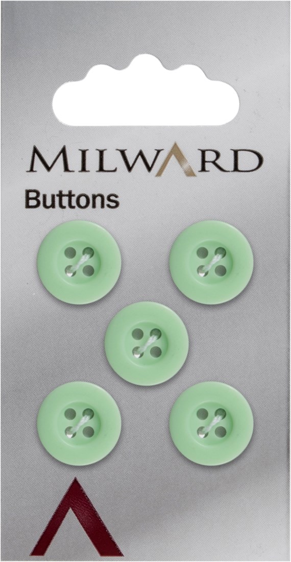 Milward Button Matte Green - Yarnplaza.com