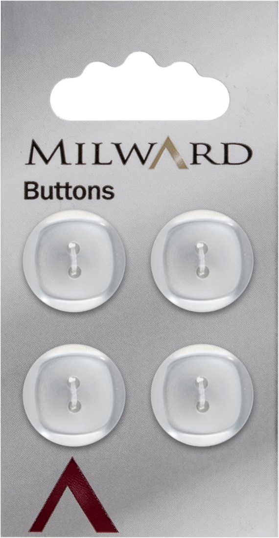 Milward Shiny Button White - Yarnplaza.com