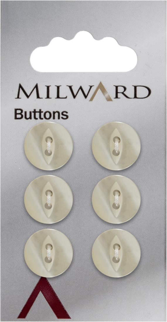 Milward Mother of Pearl Button Natural - Yarnplaza.com