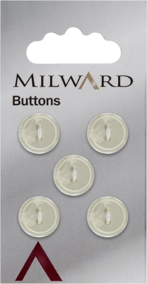 Milward Button with Pattern and Decorative Rim 12mm (5 pieces ...