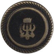 Milward Button Metal Black/Brass with Figure - Yarnplaza.com