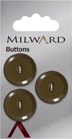 Milward Button Shiny Dark Green - Yarnplaza.com