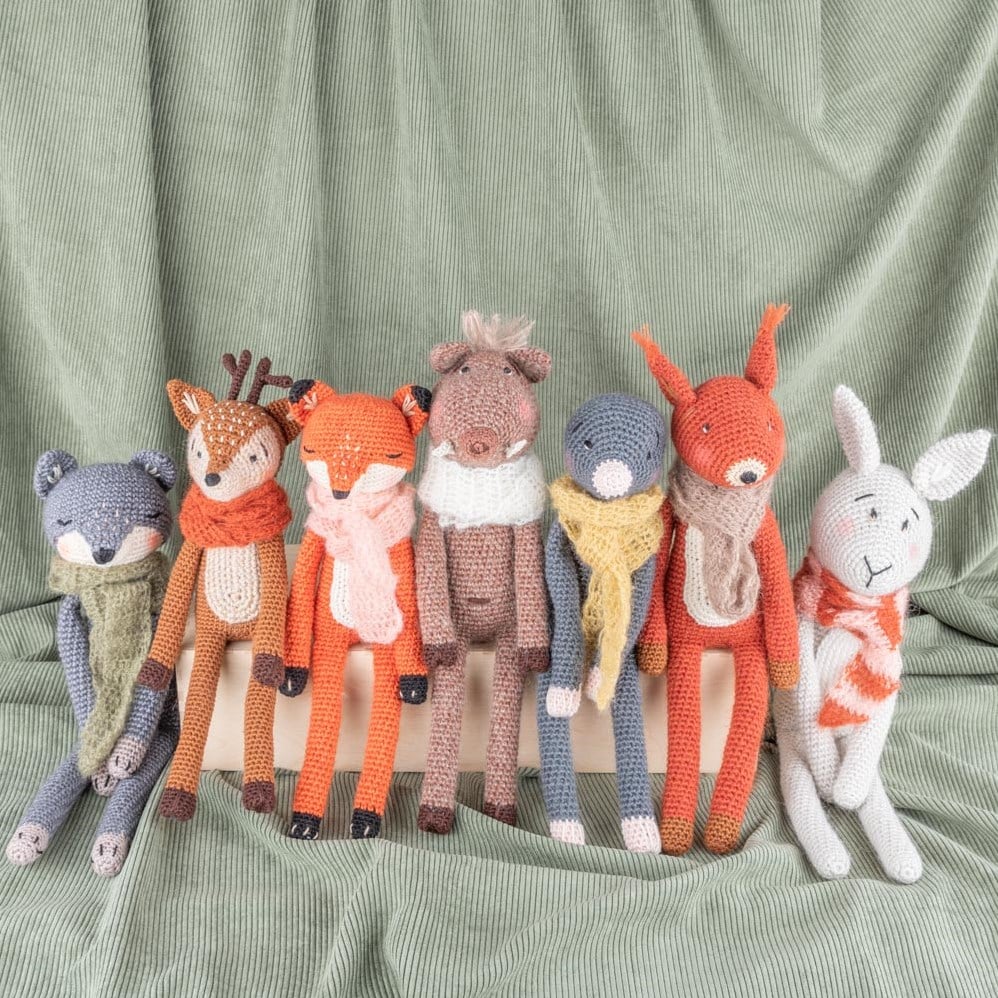 Crochet Pattern Yarn and Colors Forest Animals Bundle - Yarnplaza.com