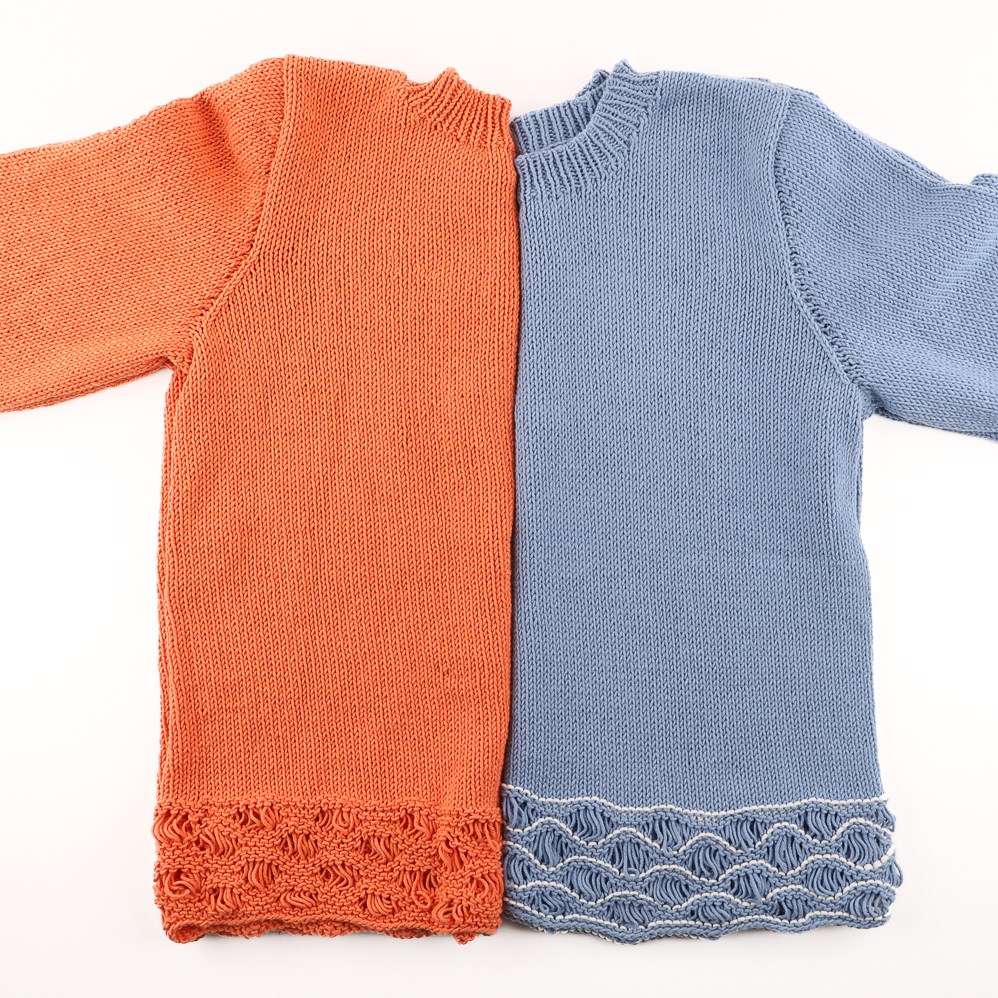 Yarn and Colors By the Sea Sweater Knit pattern - Yarnplaza.com