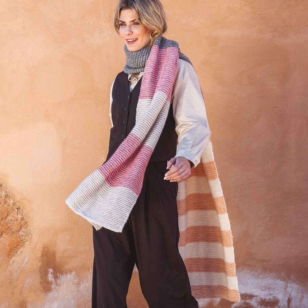 Katia Premium Maxi Scarf Digital Knitting Pattern | Yarnplaza