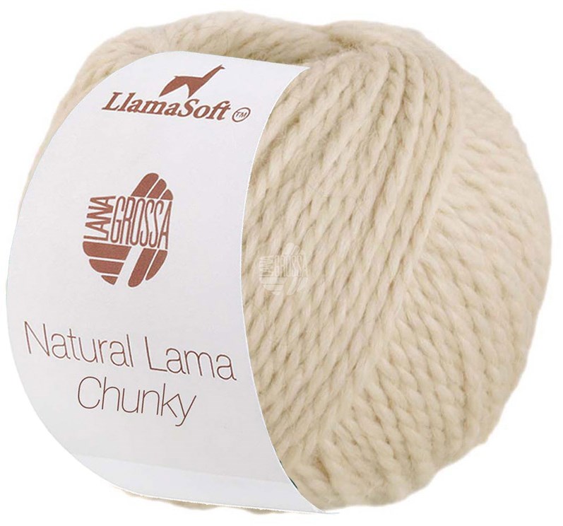 Lana Grossa Natural Lama Chunky 008 Black | Yarnplaza.com