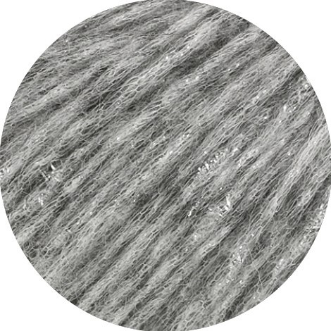 Lana Grossa Lucciola 0002 Grey | Alpaca Merino blend with metallic shine