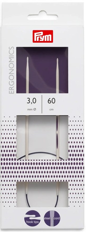 Prym Ergonomics Fixed Circular Knitting Needles 60 cm - Yarnplaza.com