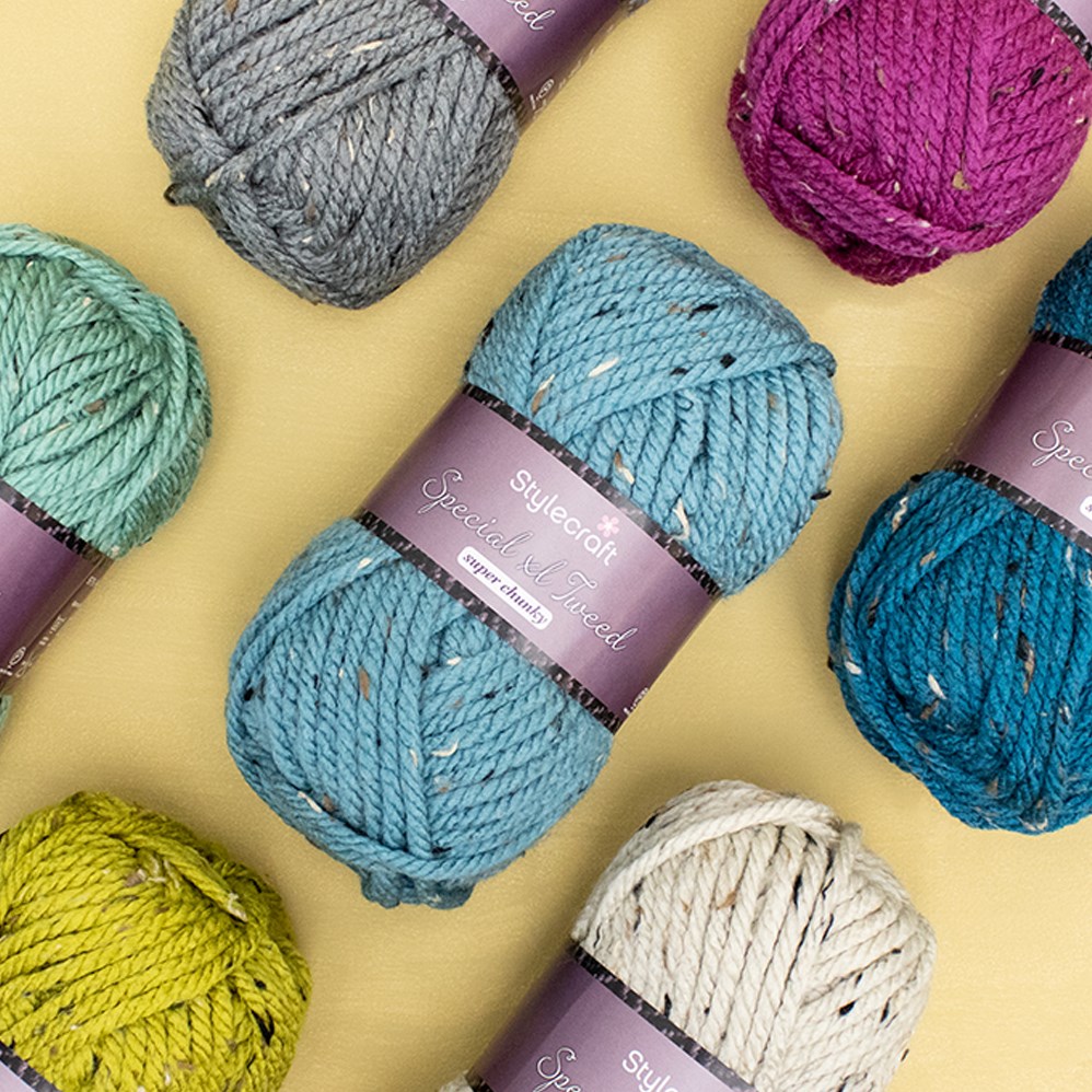 Stylecraft Special XL Tweed Super Chunky 1722 Storm Blue | Yarnplaza.com