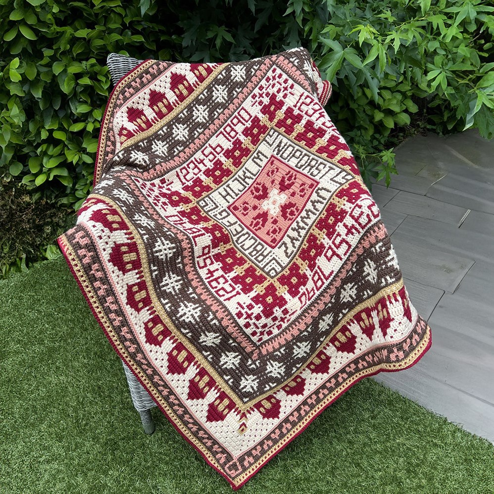 Rosina Plane - Mile Cross Sampler Blanket CAL Vintage Yarn Kit ...