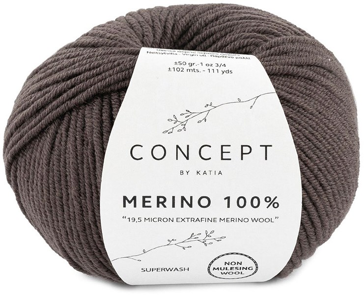 Katia Merino 100 502 Medium brown Yarnplaza