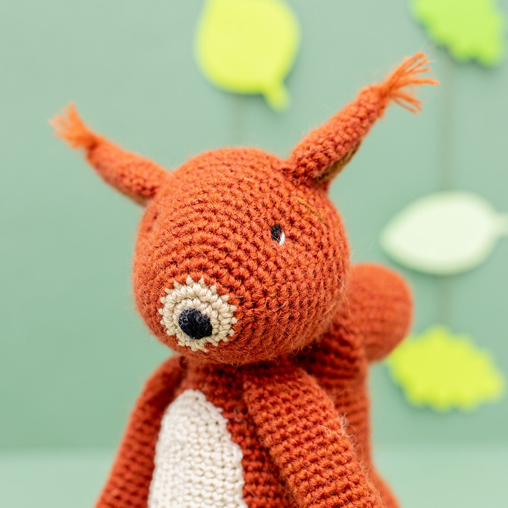 crochet squirrel